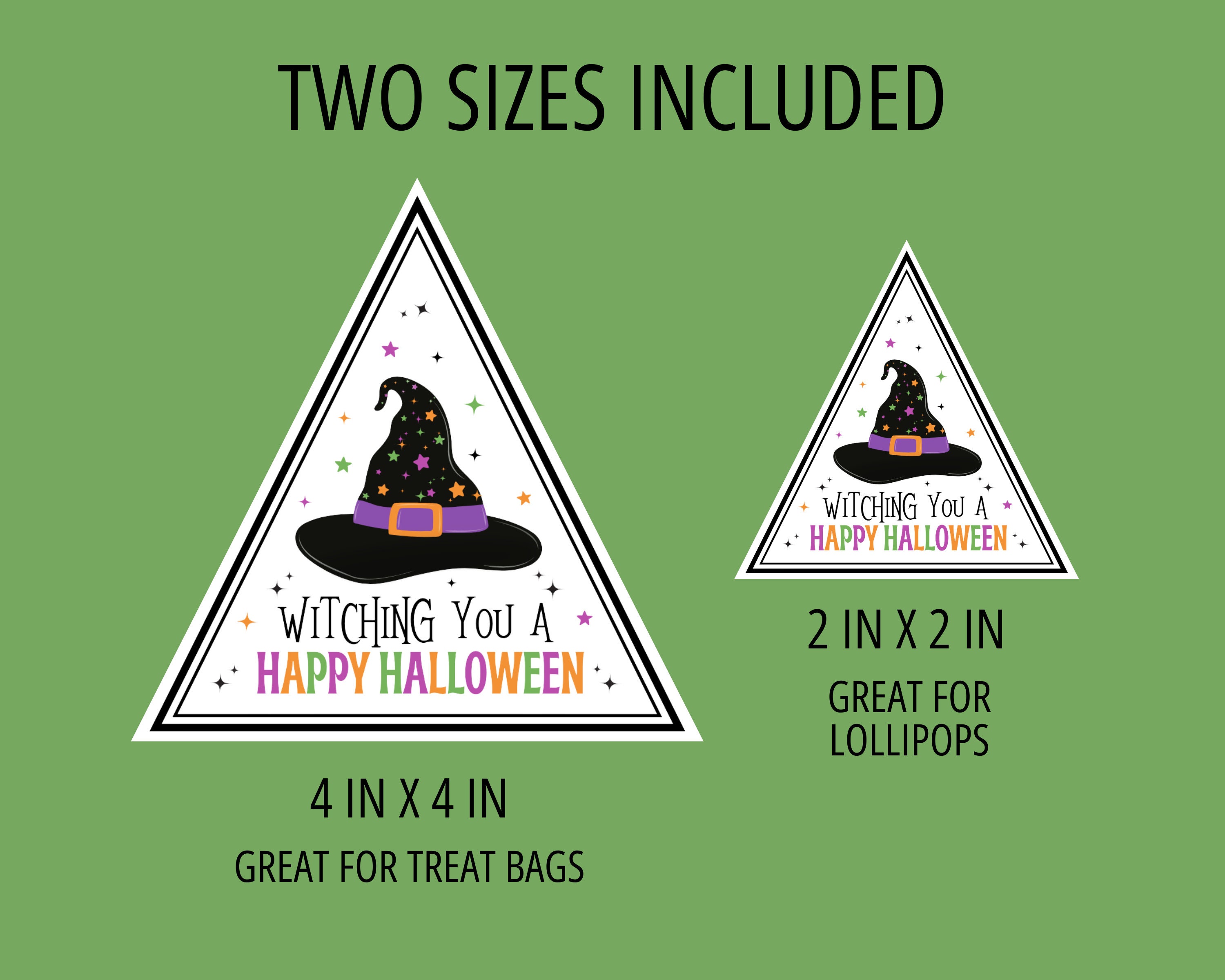 Witches Broom Treat Tags, Halloween Treat Tag for Treat Bags ...