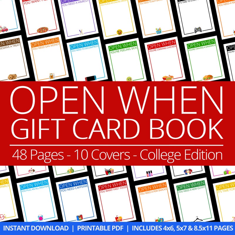 Gift Card Book College - 60+ Gift Ideas for 2024