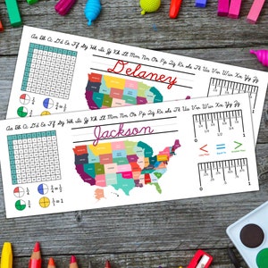 Student Desk Name Tag Printable, Desk Decoration Classroom Desk ...