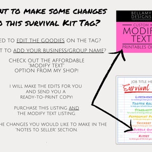 Faculty & Staff Survival Kit Gift Tags, Faculty Appreciation Staff ...