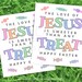 Christian Easter Treat Tag, He is Risen Jesus is the Reason, Easter ...