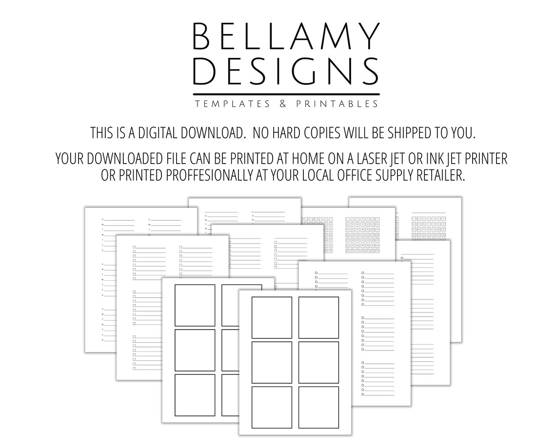 Printable Sticky Note Template & List Pages Sticky Note Guide - Etsy