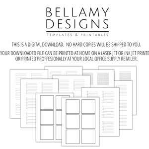 Printable Sticky Note Template & List Pages, Sticky Note Guide Page ...