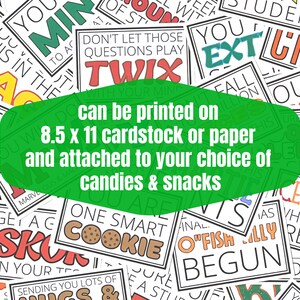 Finals Week Care Package Gift Tags for College Students, Test Survival ...