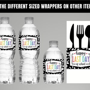 Happy Last Day of School Water Bottle Wrapper, End of School Year ...