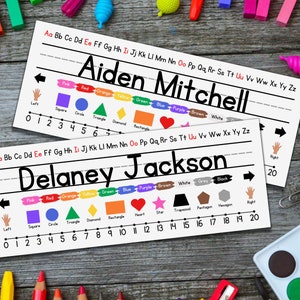 Student Desk Name Tag Printable, Desk Decoration Classroom Desk ...