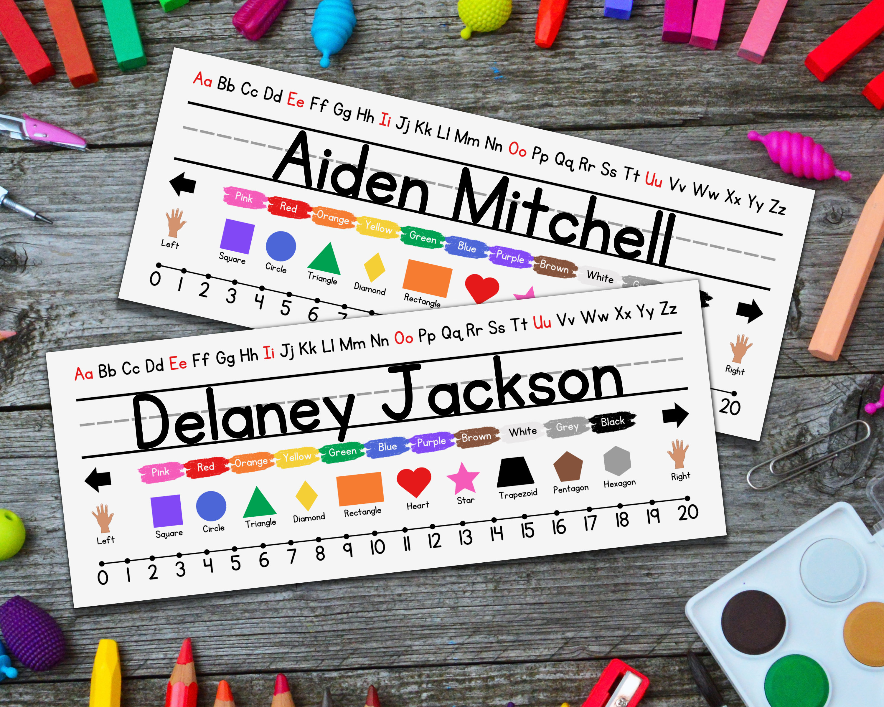 Student Desk Name Tag Printable, Desk Decoration Classroom Desk ...