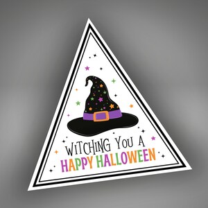 Witches Broom Treat Tags, Halloween Treat Tag for Treat Bags ...