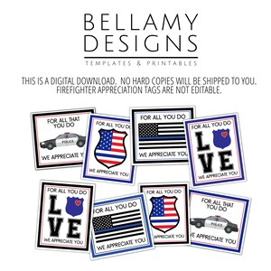 Police Officer Appreciation Gift Tag, Policeman First Responder ...