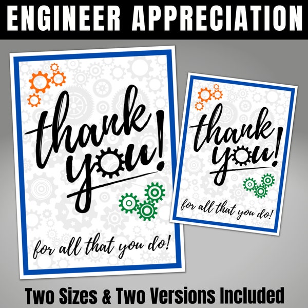 Engineer Thank You - Etsy