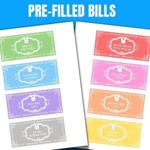 Easter Bunny Money, Bunny Bucks Printable Cards, Easter Coupon Basket ...
