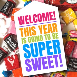 Back to School Printable Treat Bag Tags, New School Year Welcome Gift ...