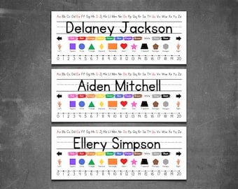 Student Desk Name Tag Printable, Desk Decoration Classroom Desk ...