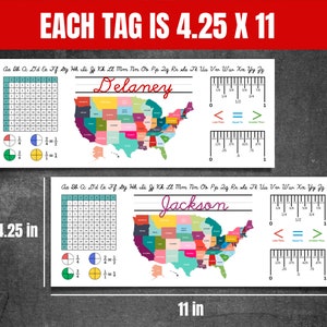 Student Desk Name Tag Printable, Desk Decoration Classroom Desk ...