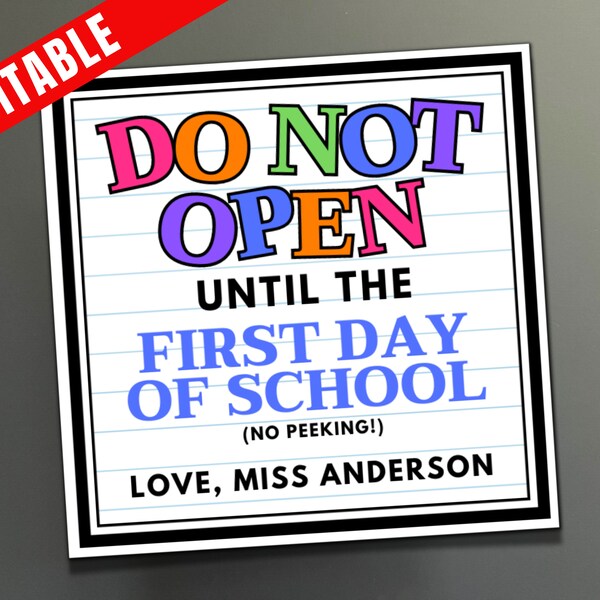 Do Not Open Until - Etsy