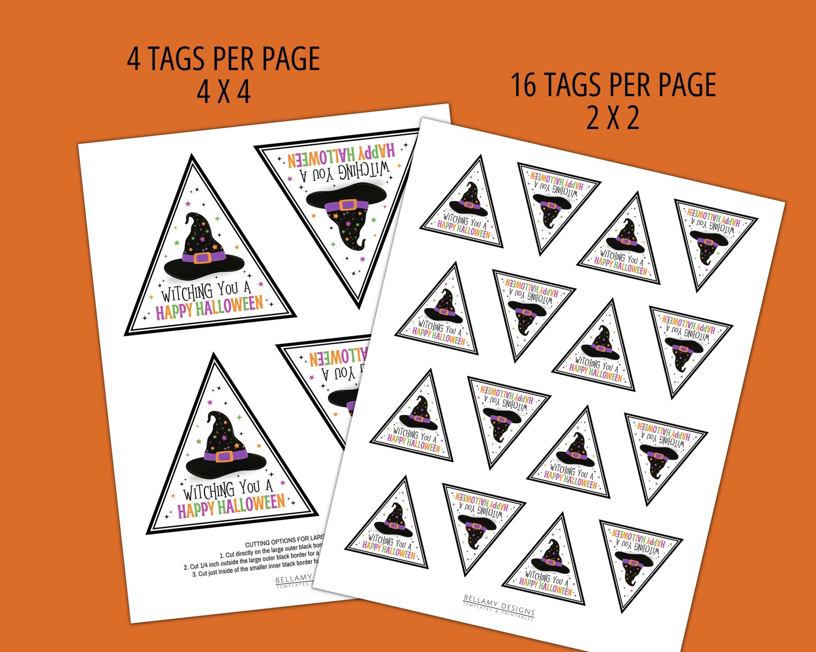 Witches Broom Treat Tags, Halloween Treat Tag for Treat Bags ...