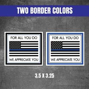 Police Officer Appreciation Gift Tag, Policeman First Responder ...