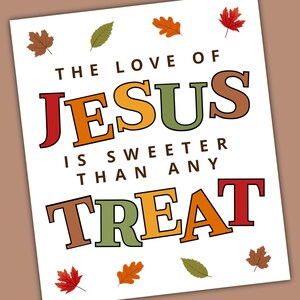 Fall Themed Christian Treat Bag Tag, Religious Autumn Goodie Bag Party ...