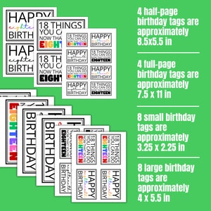 18 Things That You Can Do When You're 18, 18th Birthday Party Gift Tag ...