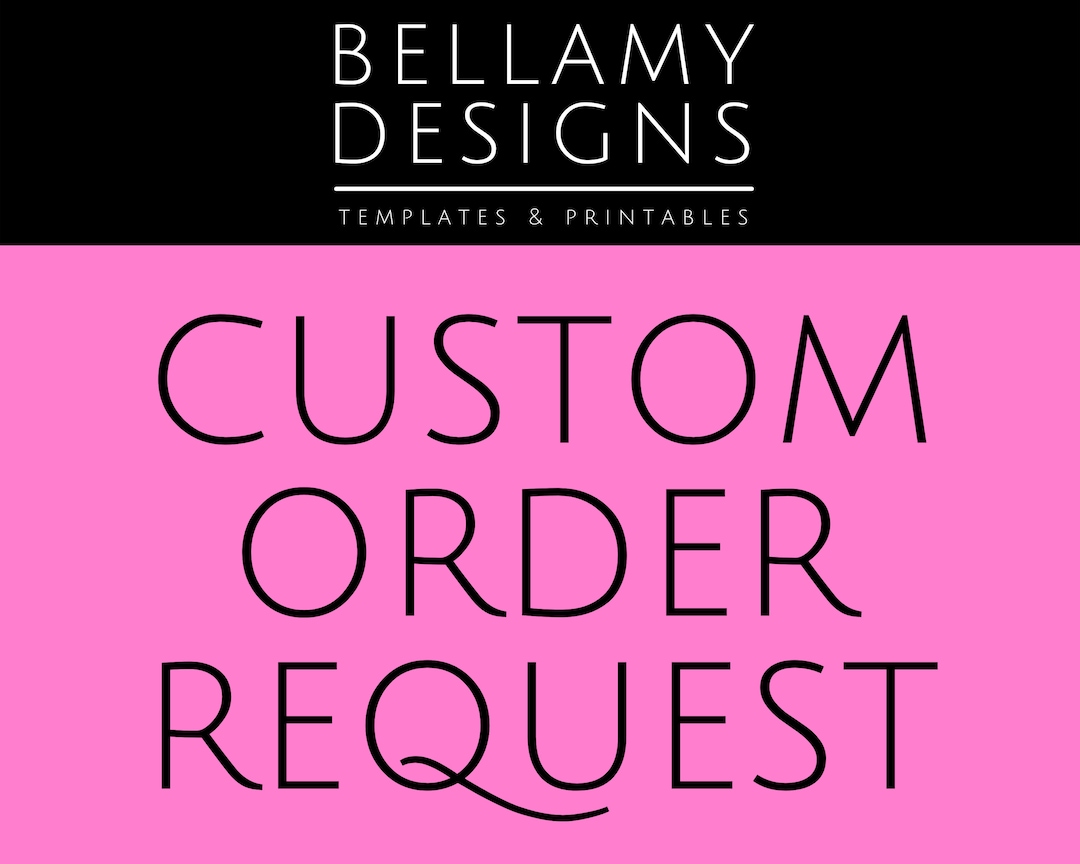 Custom ORDER REQUEST - Etsy
