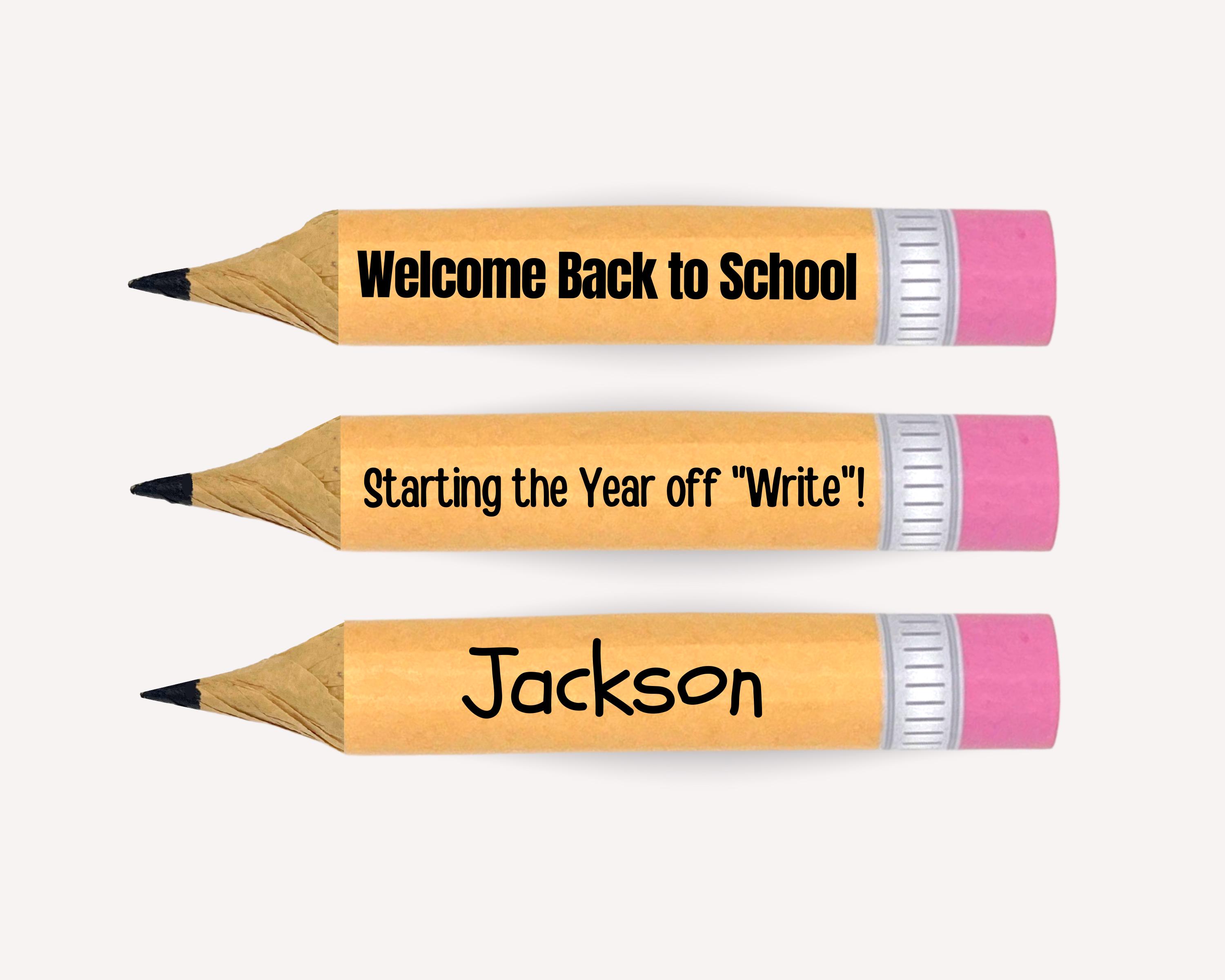 Pencil Candy Roll Wrapper, Staff Appreciation Treat, Welcome Back to ...