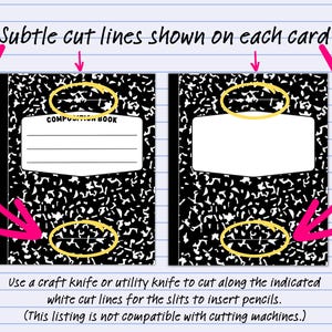 EDITABLE Pencil Toppers, Composition Notebook Printable for Students ...