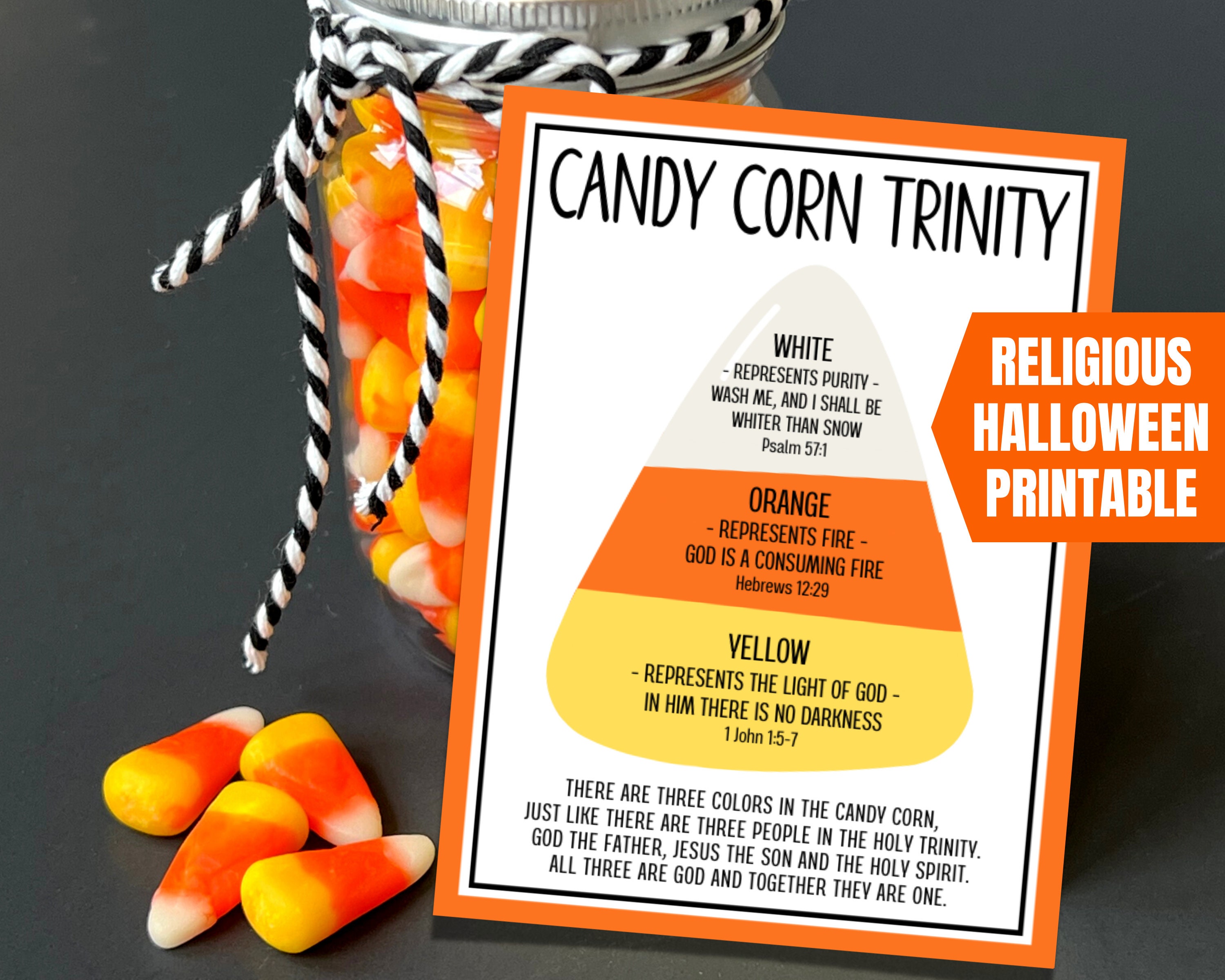Candy Corn Trinity Coloring Pages