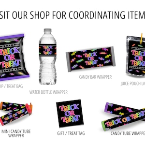 Halloween Candy Tube Wrapper Trick or Treat Party Favor - Etsy