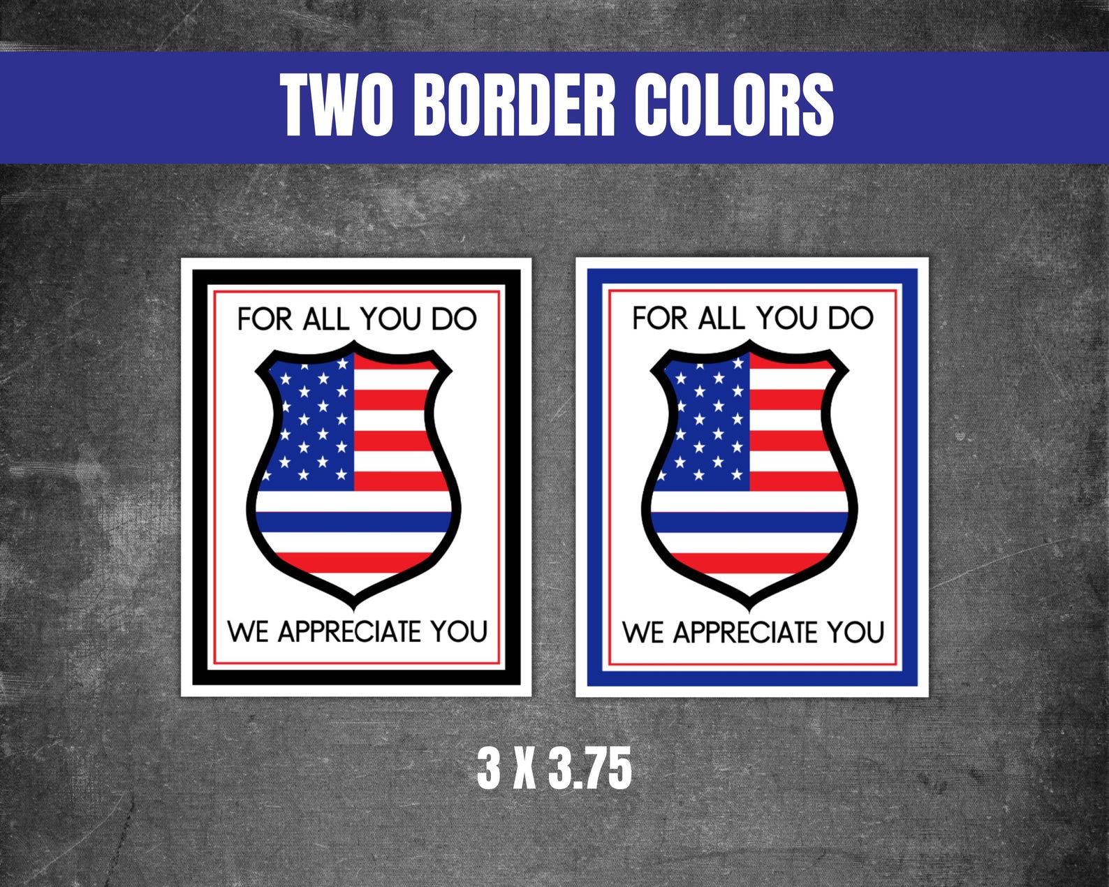 Police Officer Appreciation Gift Tags, Policeman First Responder ...