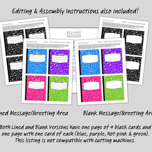 EDITABLE Pencil Toppers, Composition Notebook Printable for Students ...