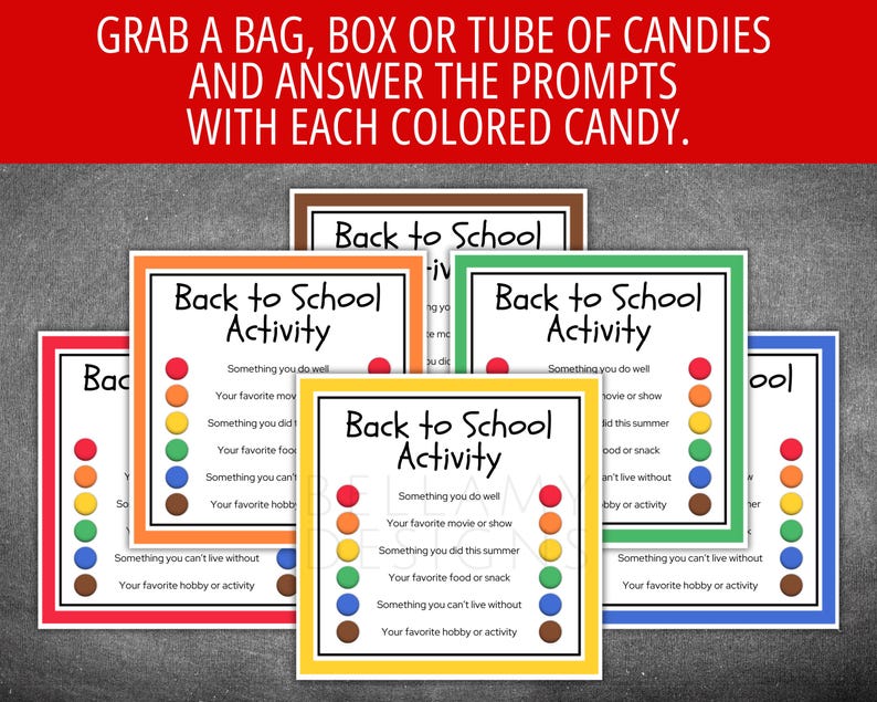 Back to School Icebreaker Activity, First Day of School Classroom Get ...