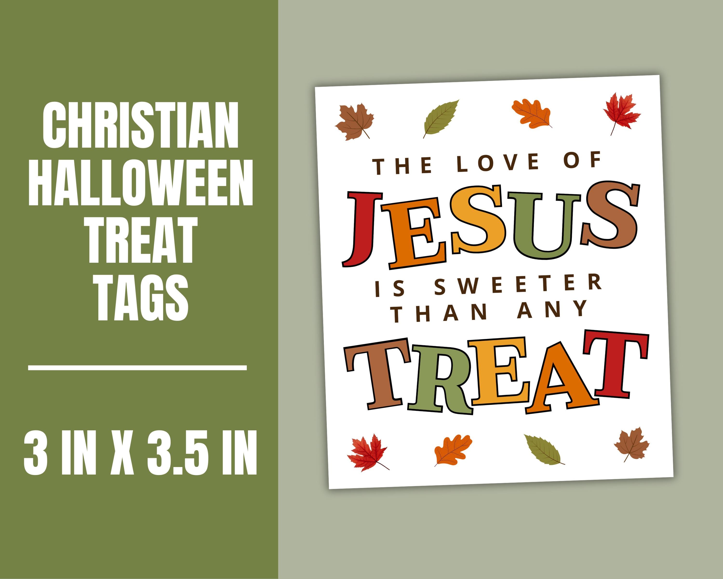 Fall Themed Christian Treat Bag Tag, Religious Autumn Goodie Bag Party ...