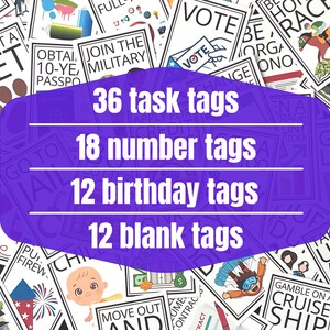 18th Birthday Gift Tag Printables, Things That You Can Do Now That You ...
