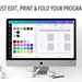 Multi-page Bi-fold Program Template, Sports Team Program or Church ...