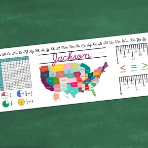 Student Desk Name Tag Printable, Desk Decoration Classroom Desk ...