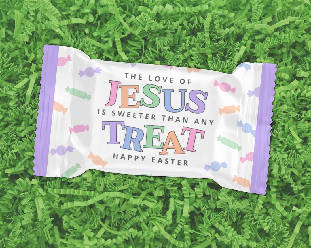 Easter Rice Cereal Treat Wrapper, Marshmallow Crispy Rice Treat Party ...