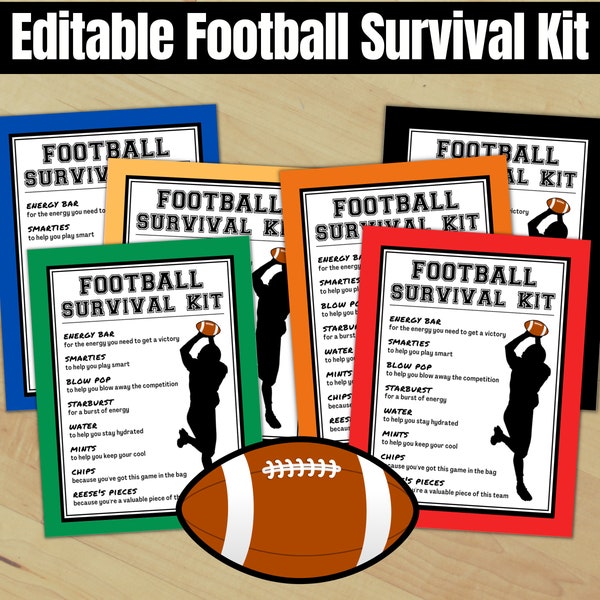 Football Theme Party Favor Bags - Etsy