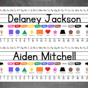 Student Desk Name Tag Printable, Desk Decoration Classroom Desk ...