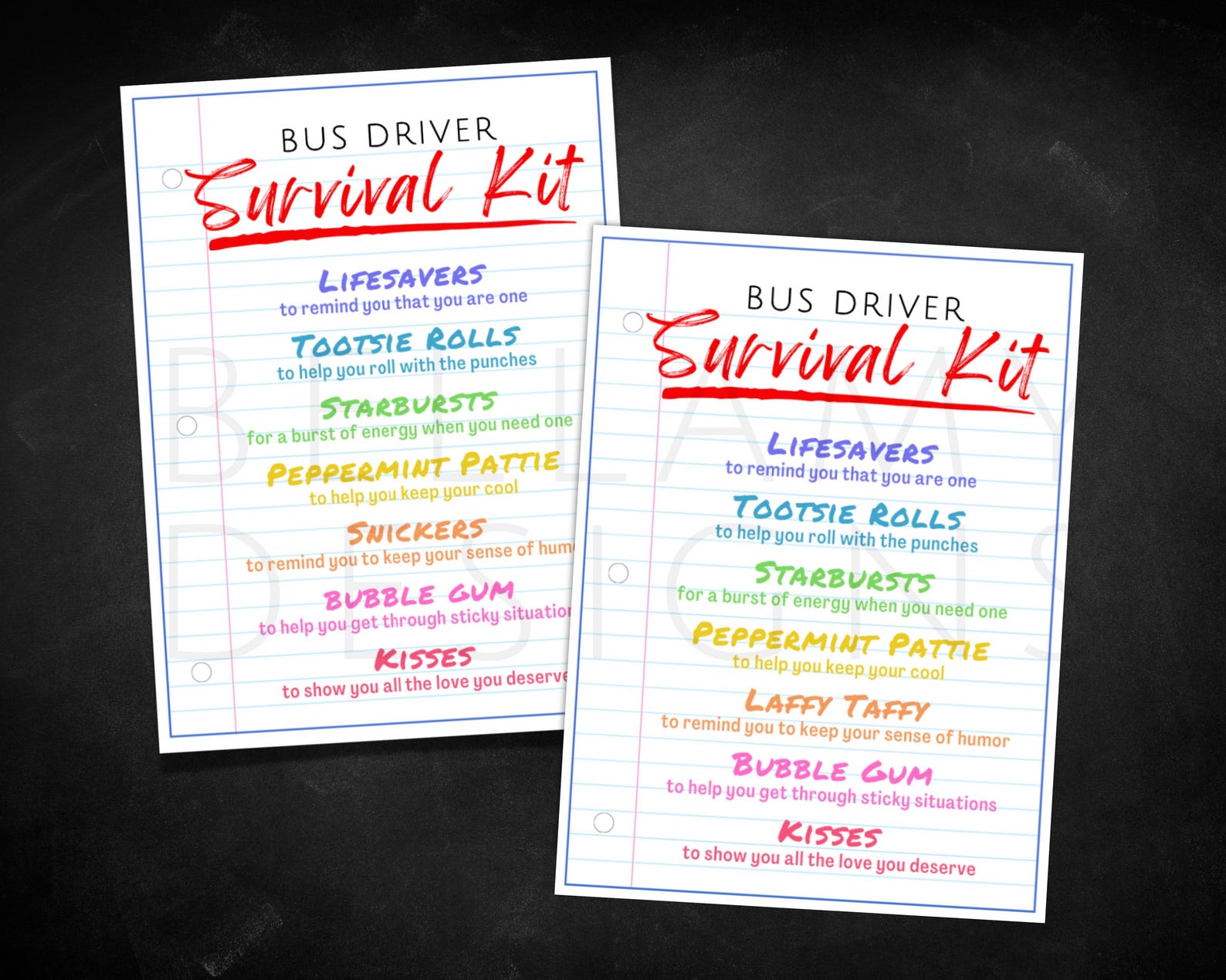 Bus Driver Survival Kit Gift Tags, Transportation Department ...