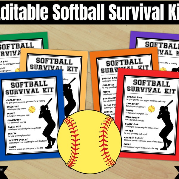 Softball Party Favor - Etsy