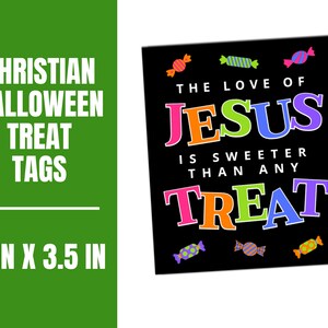 Christian Halloween Treat Tag Religious Halloween Party - Etsy