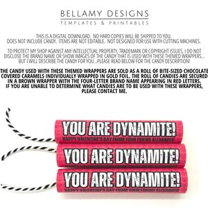 You Are Dynamite Candy Roll Wrapper, School Goodie Bag Party Favors ...