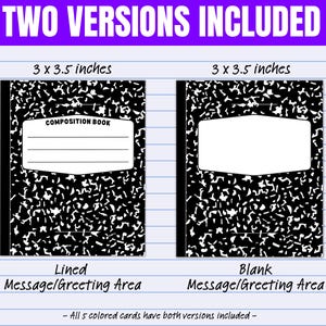 EDITABLE Pencil Toppers, Composition Notebook Printable for Students ...