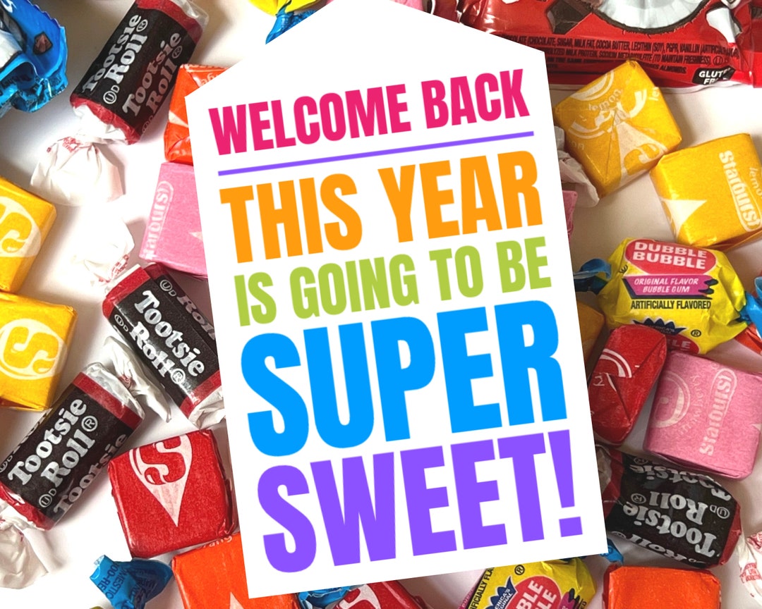 Welcome Back to School Printable Treat Bag Tags, New School Year ...