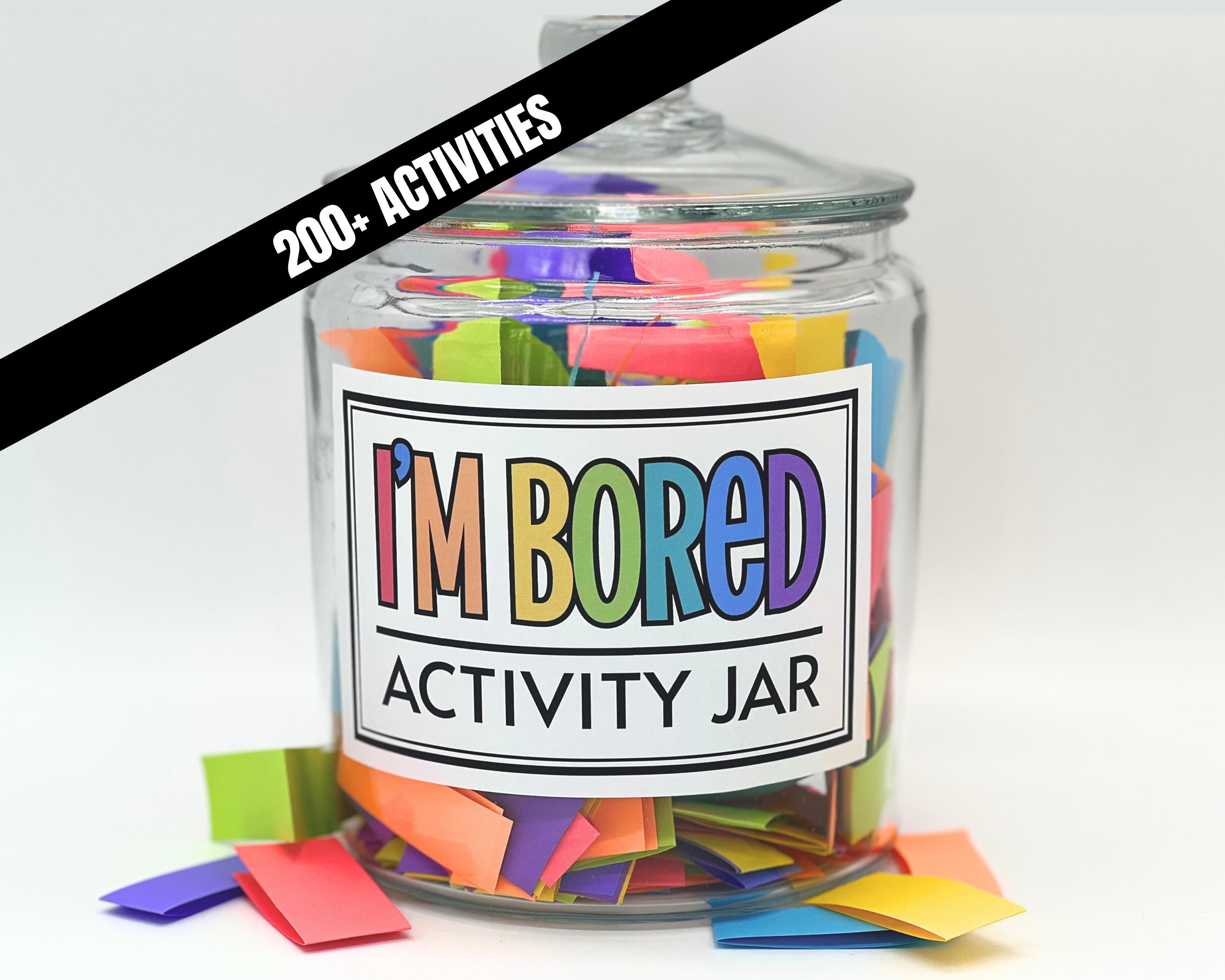 I'm Bored Jar Printable, Kids Boredom Busters for Summer Vacation, I Am ...