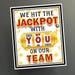 Hit the Jackpot Sports Team Gift Tags, Team Appreciation, Jackpot ...