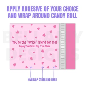 Rolo Pencil Wrapper Printable Valentine Candy Wrapper, Rolo Wrapper DIY ...