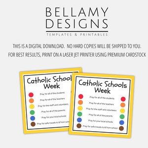Catholic Schools Week Activity Gift Tags, Chocolate Candies Goodie Bag ...