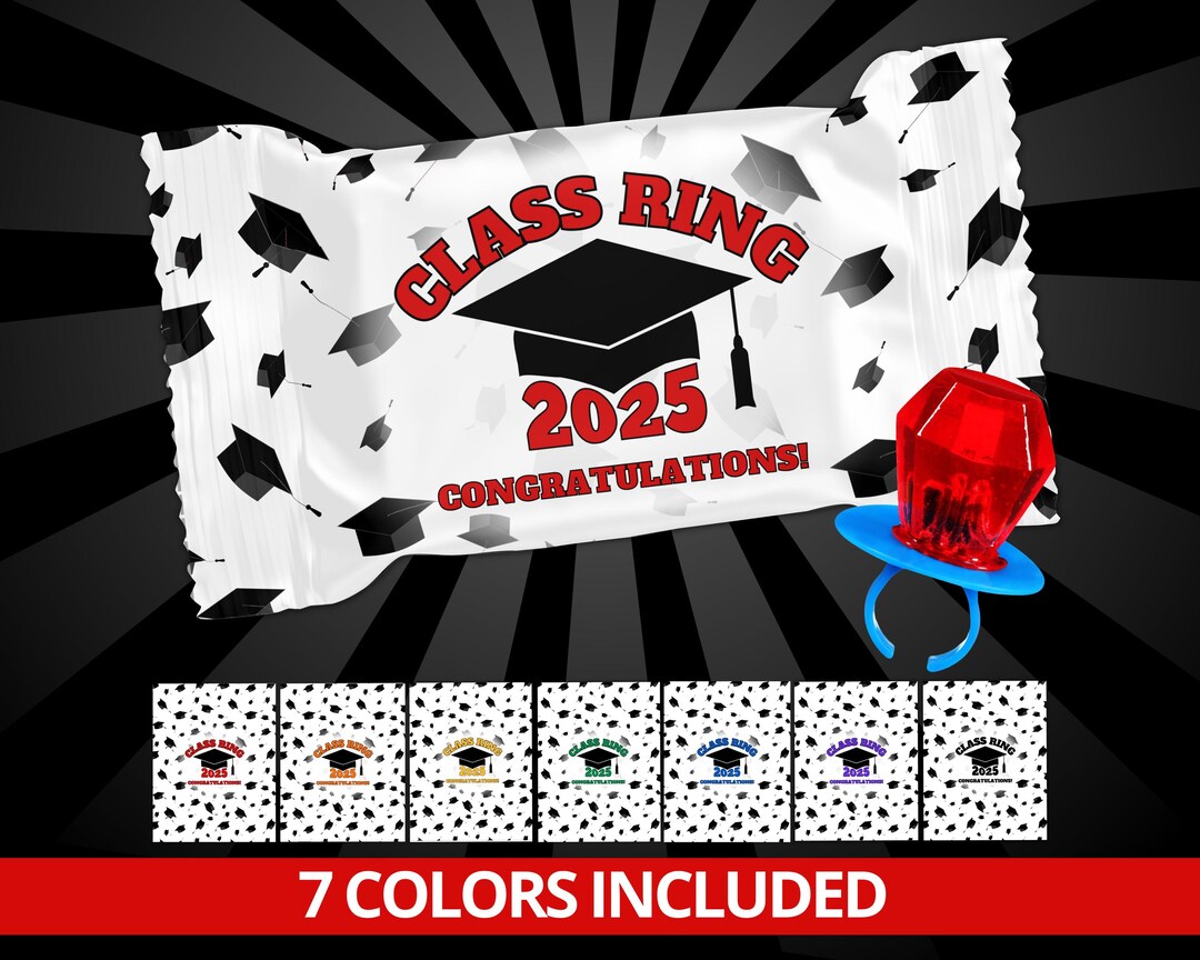 Graduation Class Ring Wrappers, Preschool Graduation Kindergarten Grad ...