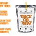 Halloween Juice Pouch Labels Wrappers Trick or Treat Party - Etsy